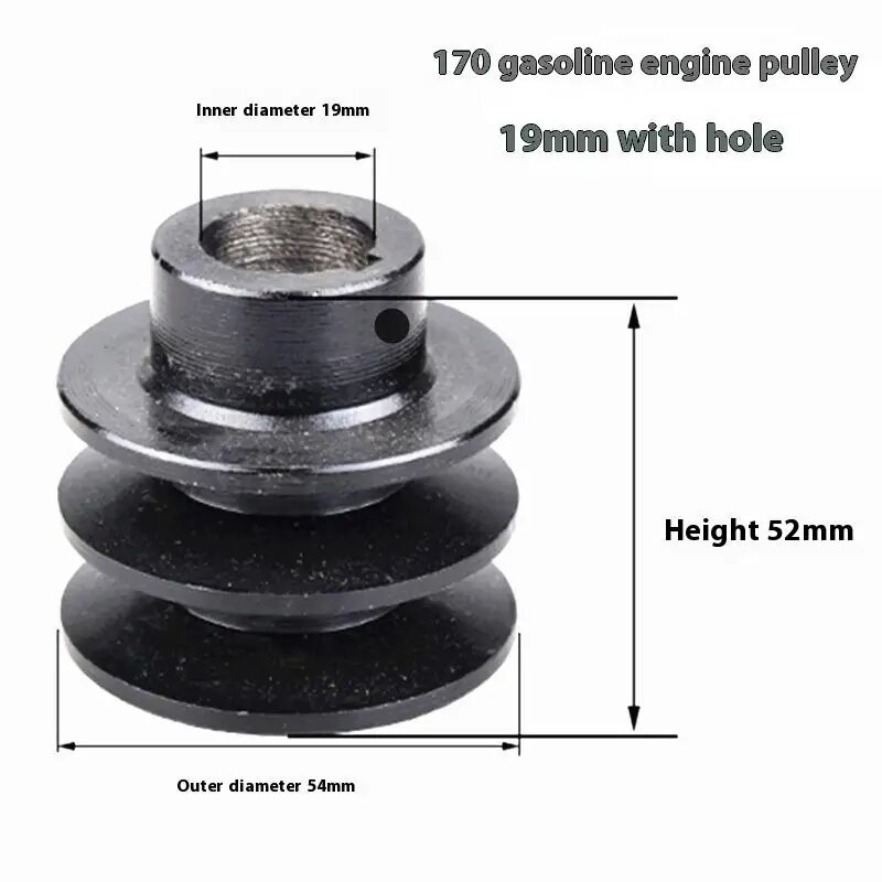 Ременный шкив V-образный 19/20 мм для двигателя 168F 170F 19mm with hole