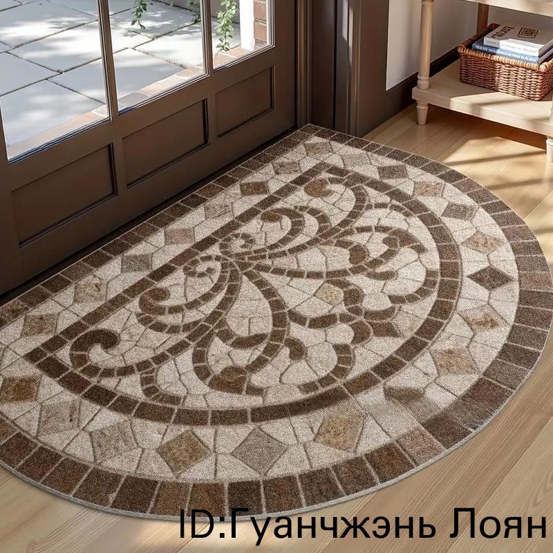Коврик придверный 50x80 см 3 мм 3d-эффект хаки