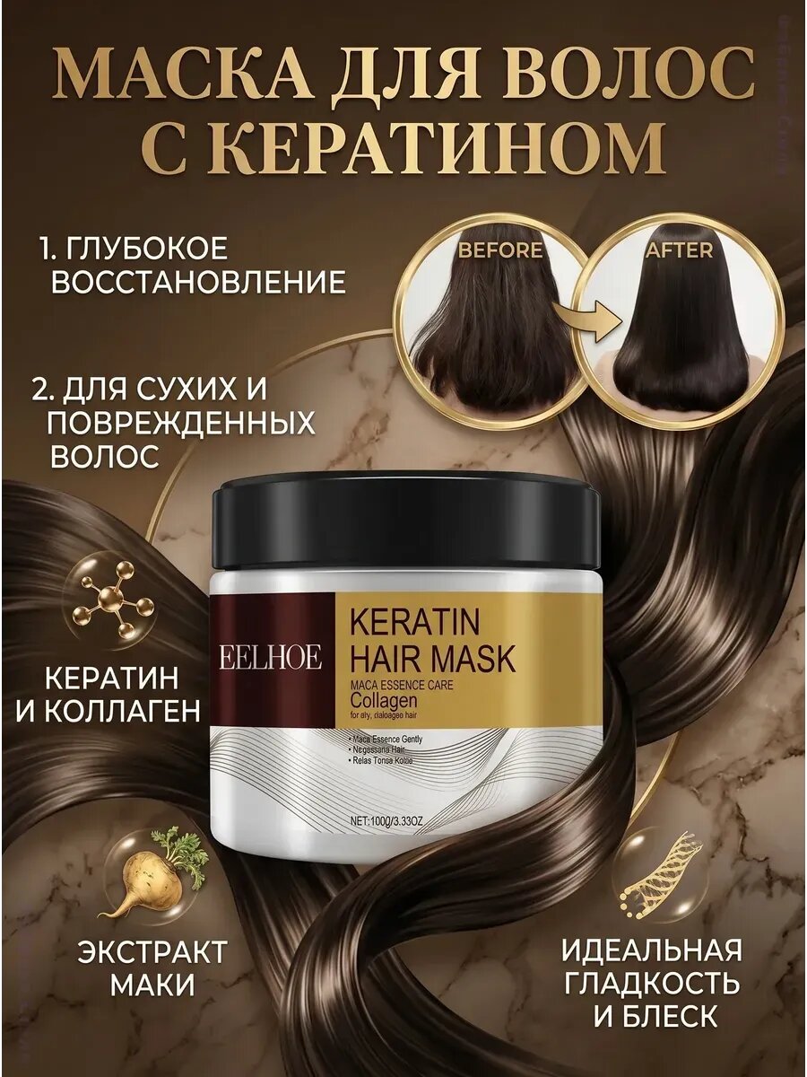 Кератиновая маска для волос EELHOE