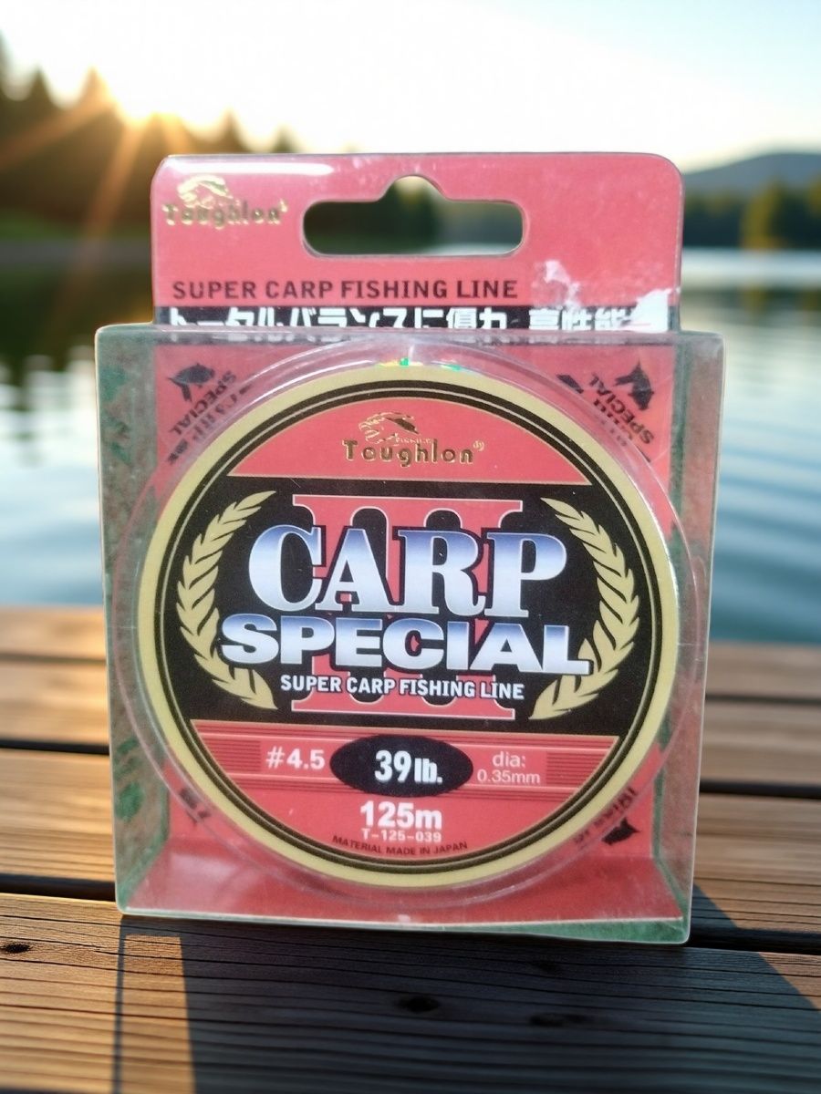 Монофильная леска для рыбалки Toughlon Carp Special размотка: 125 м, толщина: 0.35 мм 39 lb 18 кг T-125-039