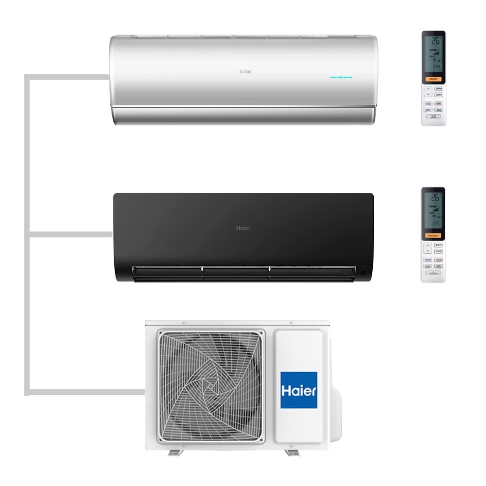 Мульти сплит-система настенная Haier AS25S2SJ2FA-S / AS25S2SF2FA-B / 2U50S2SM1FA-3 Inverter