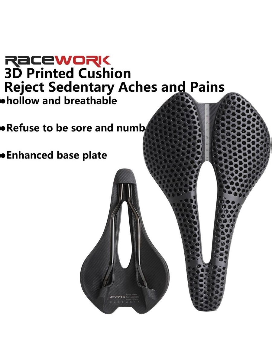 RACEWORK 3D печатное велосипедное седло из 150 мм дорожный горный гоночный велосипед подушка сиденья