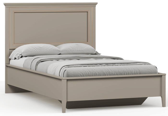 BRW Кровать Классик LOZ120x200 Глиняный серый Глиняный серый, Глиняный серый
