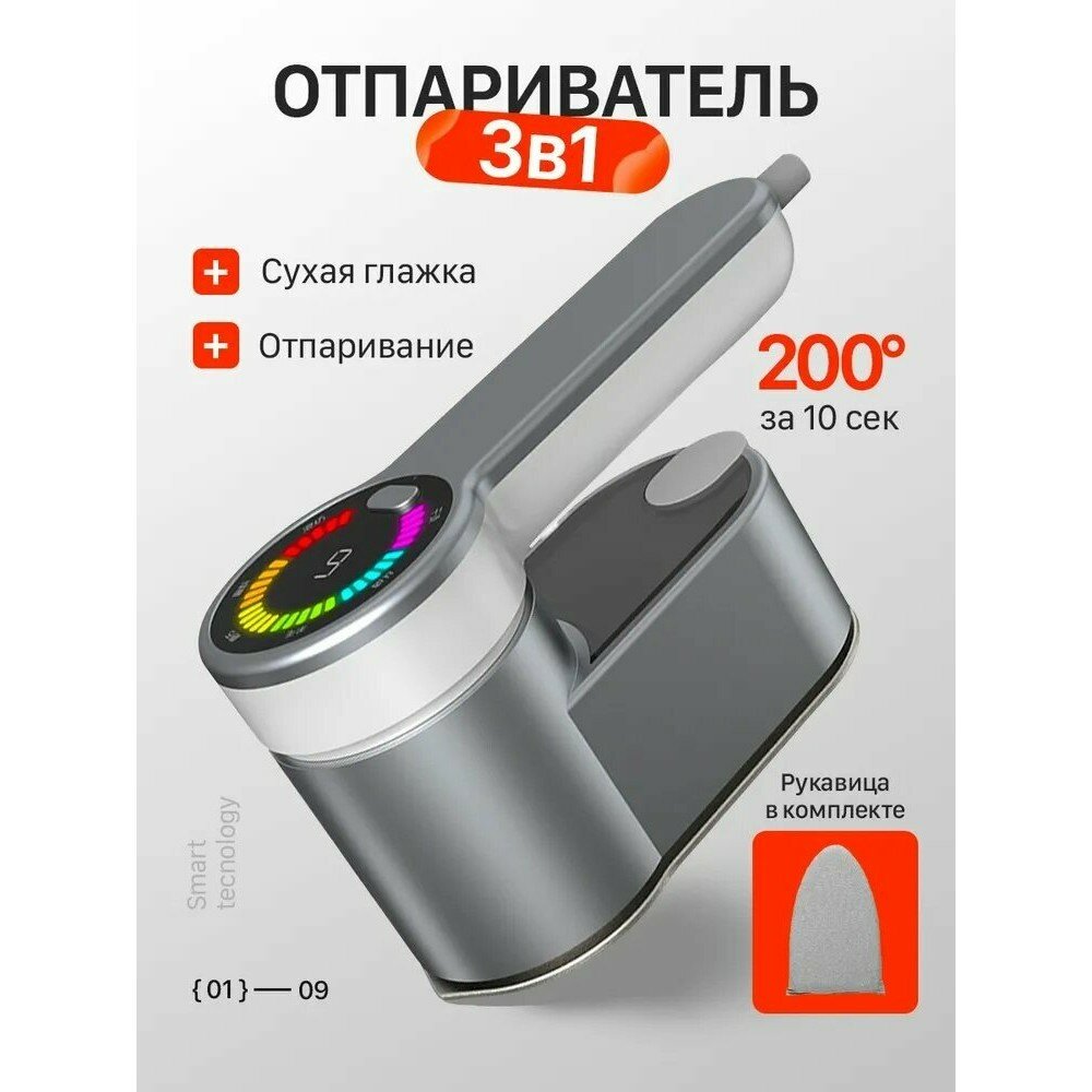 Отпариватель для одежды ручной мощный вертикальный дорожный. Мини утюг. Парогенератор для штор