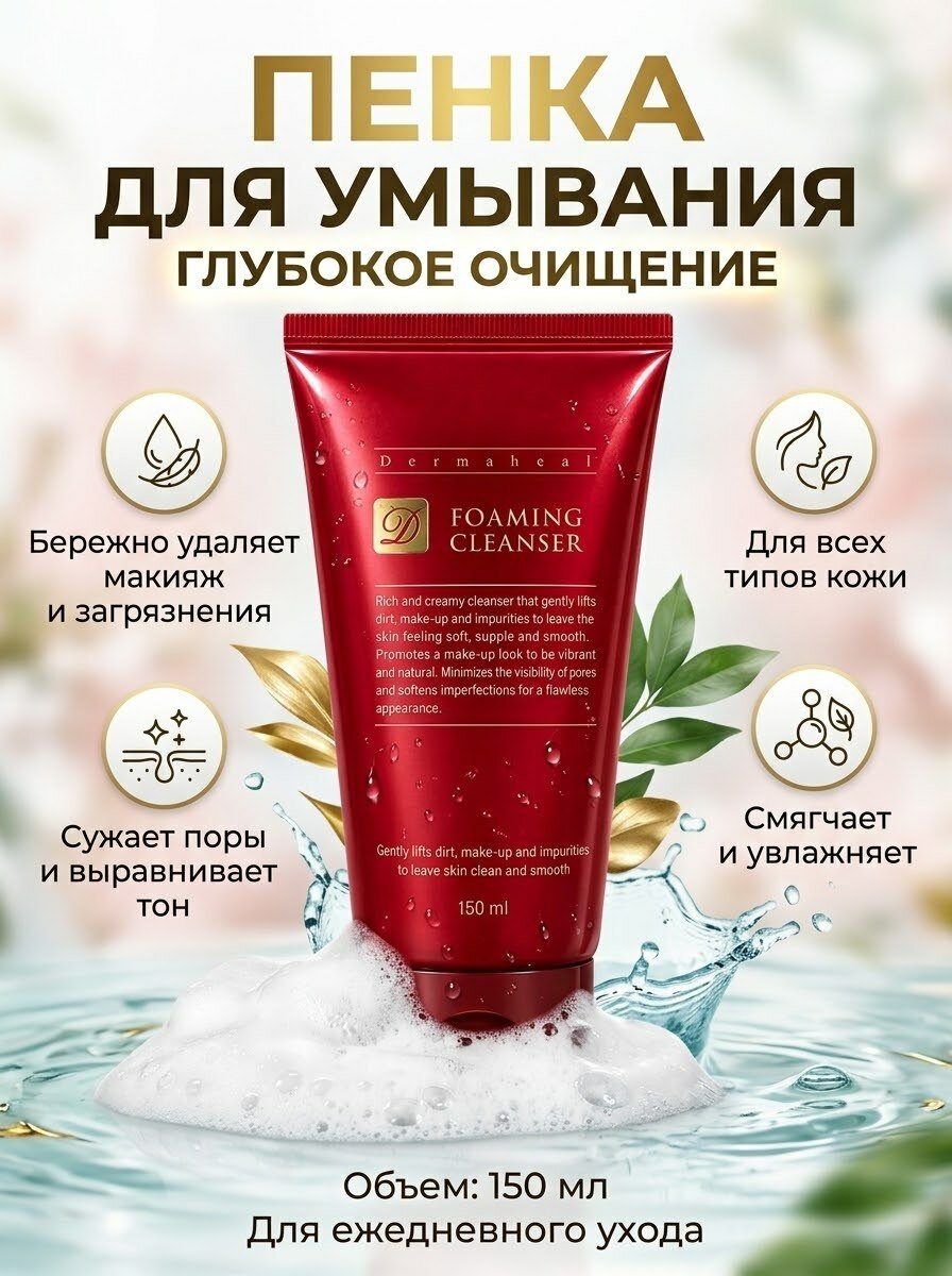 Dermaheal Foaming Cleanser Пенка для лица очищающая 150 мл