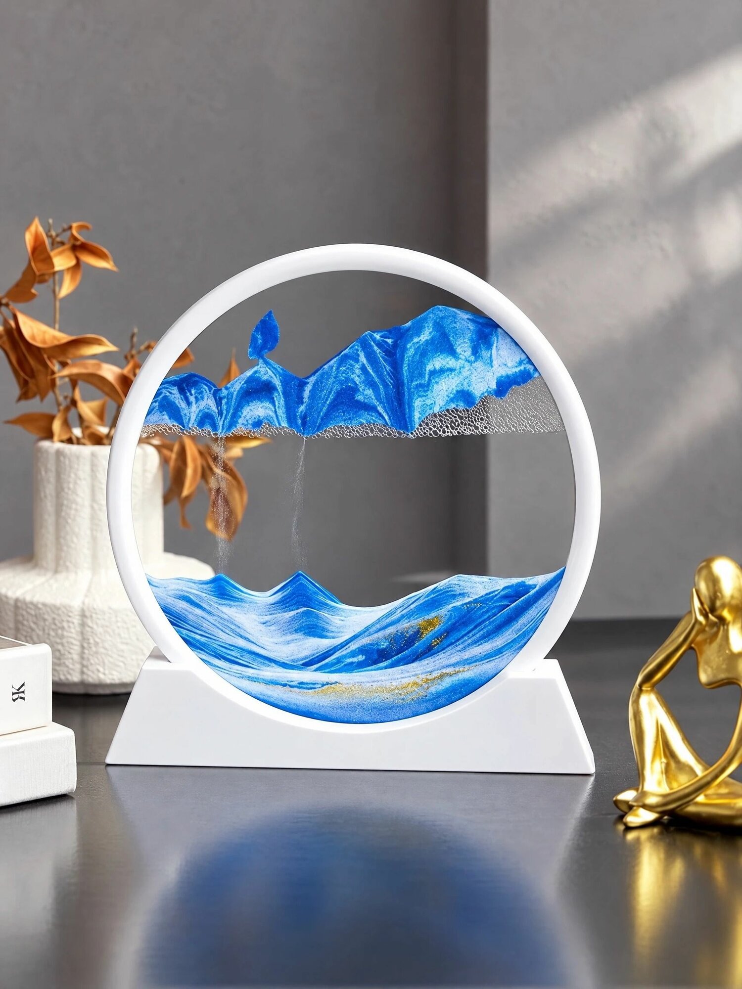 Картина песочная интерьерная 3D антистресс, Креативная статуэтка / Песочные часы антистресс / подарк