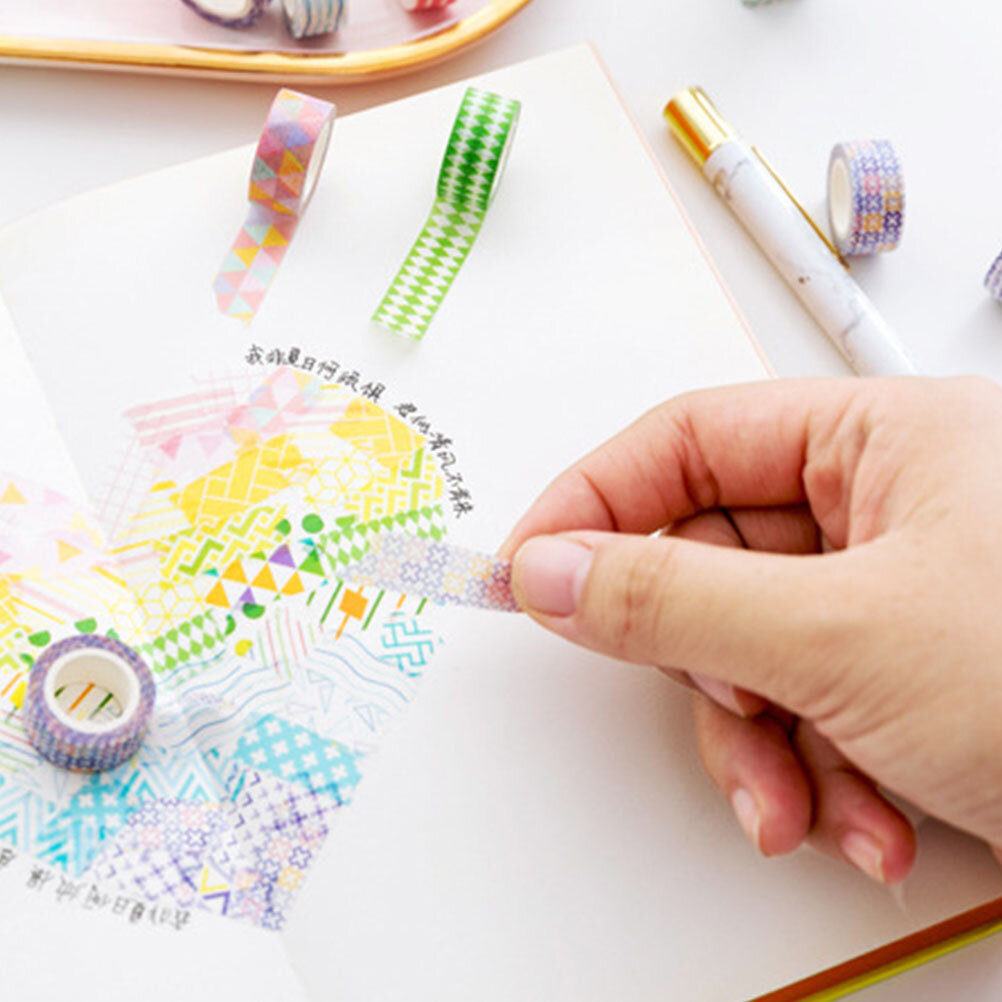 24 Рулона Красивого Ваши Тейпа Для Скрапбукинга Мини Diy Тейп Деликатный Тейп Для Блокнотов 0.01X1X300Cm