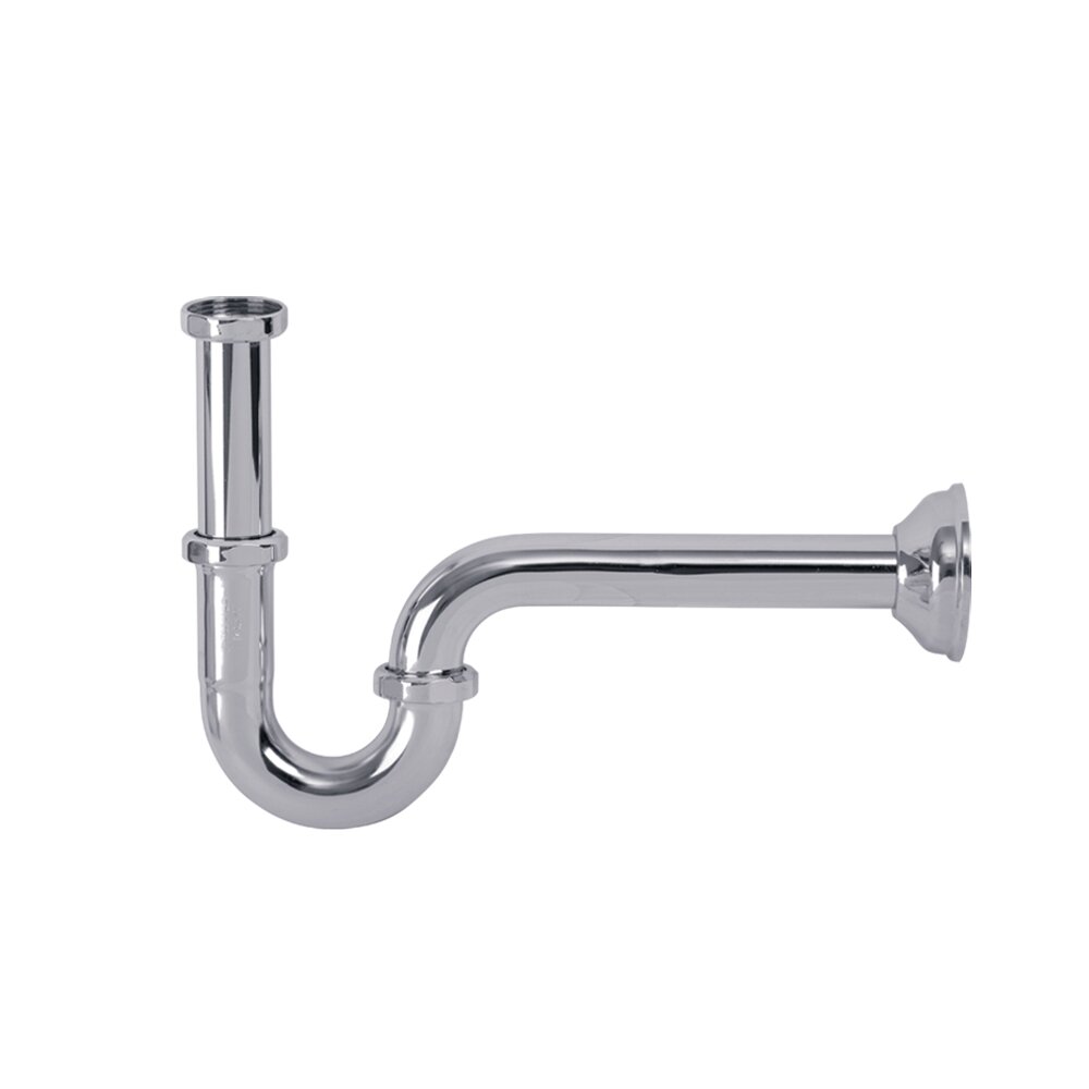 Сифон для раковины и биде MIGLIORE RICAMBI 17925, S-образный, 1 1/4", хром