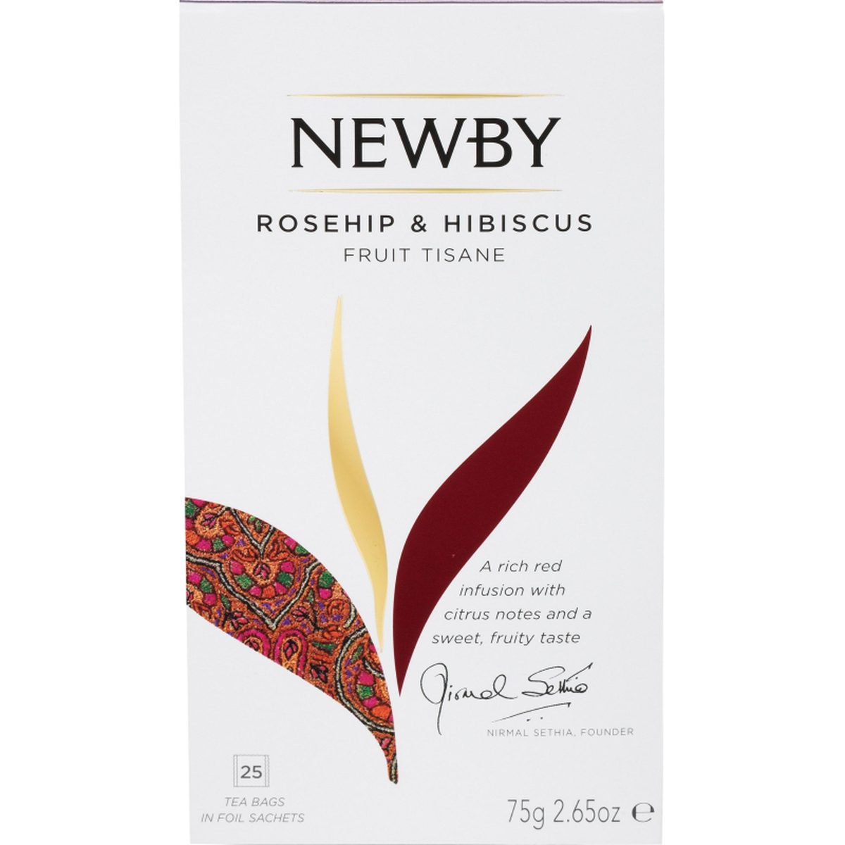 Чай Newby шиповник и гибискус 25 пакетиков, 1 уп.