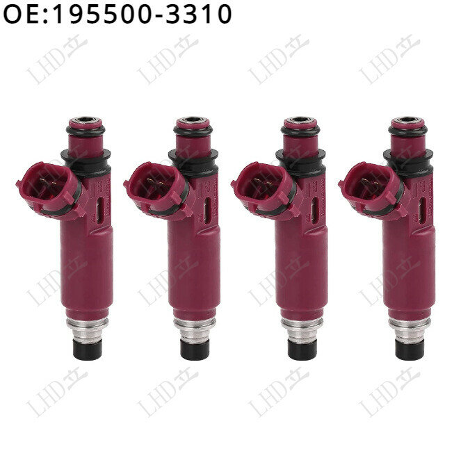 Топливные форсунки 4 шт. 195500-3310 для Mazda Miata 1.8L 1999-2001 Base LS SE, OEM 842-12201