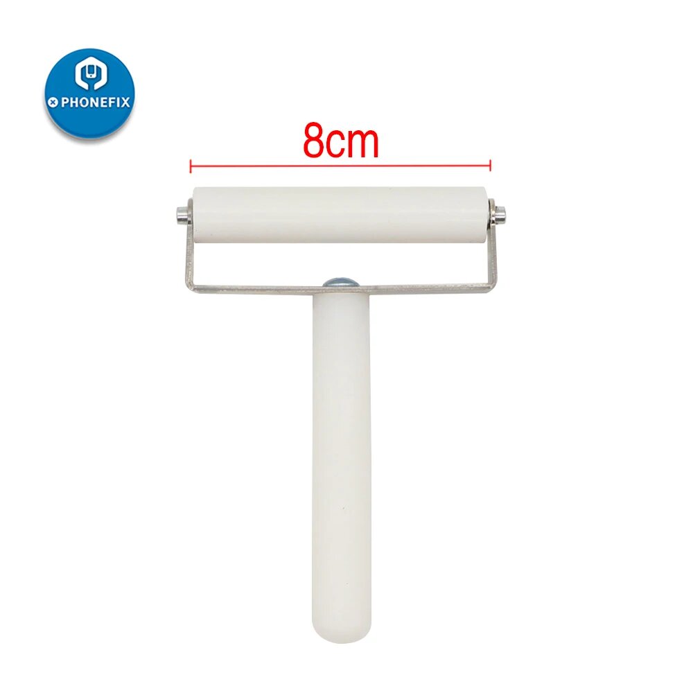 Силиконовый роликовый инструмент для наклеивания экрана 8CM White
