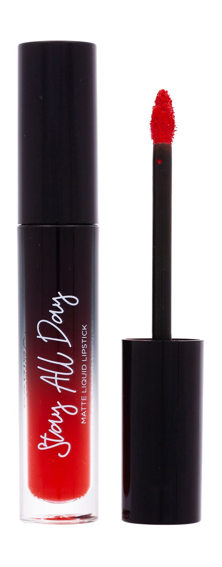 PARISA COSMETICS Жидкая помада Stay all Day матовый, 5 мл, 02 Красное яблоко