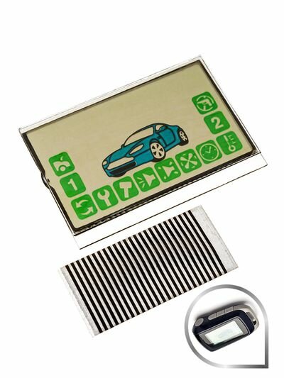 Дисплей LCD на шлейфе для брелка Starline A92/A94