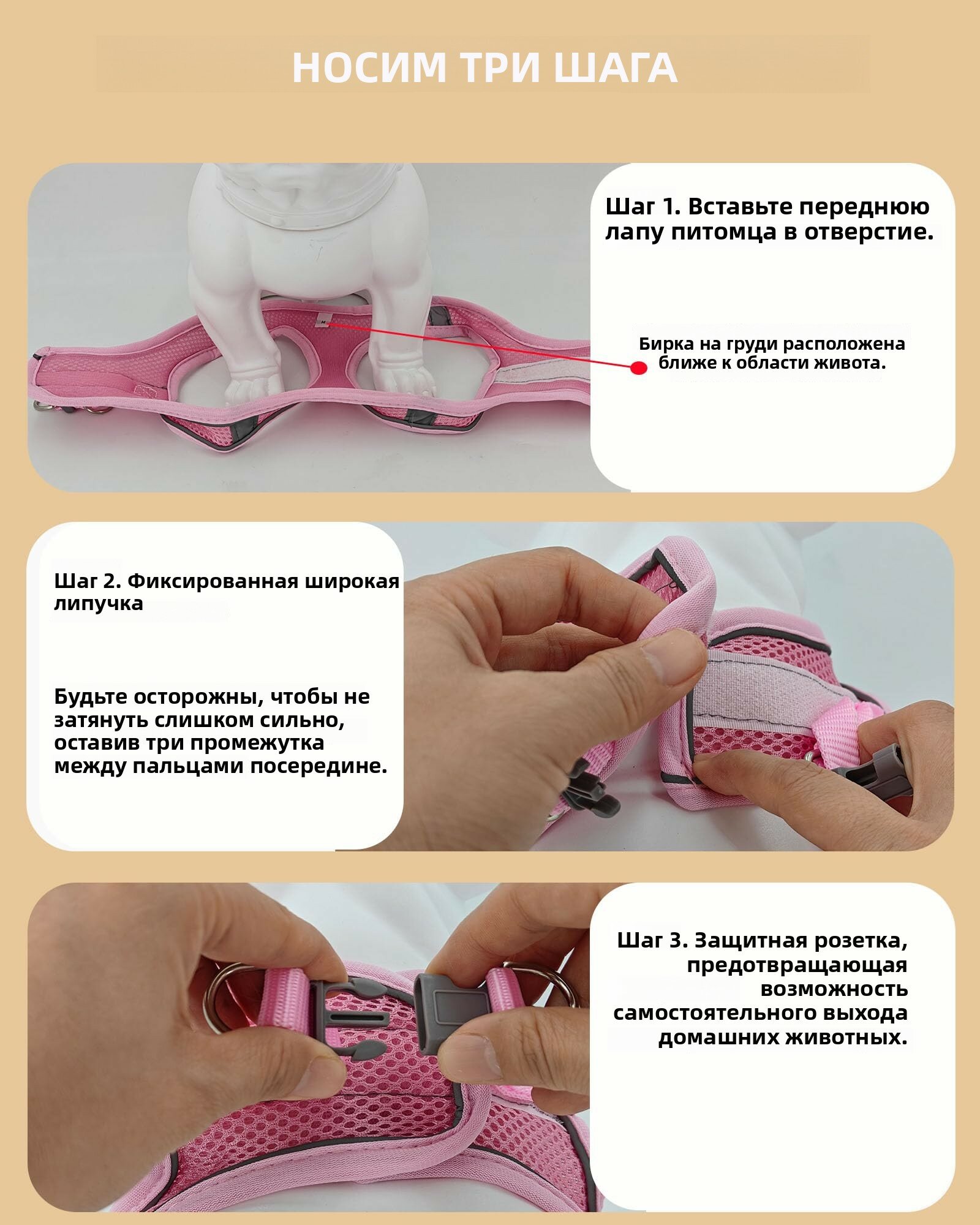 Шлейка с поводком для собак и кошек, мягкая сетчатая, регулируемая, светоотражающая, размер XXXS, серый