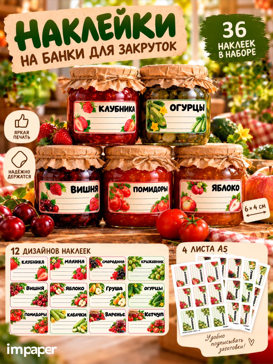 Наклейки на банки