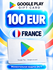 Подарочная карта Google Play 100 EUR / Франция / Пополнение счёта / Gift Card Go...