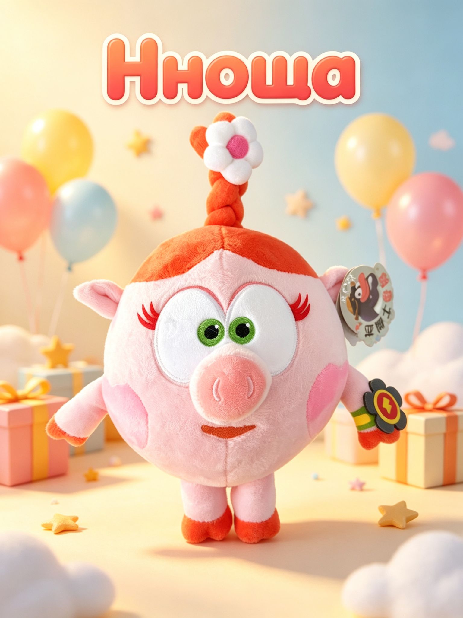 Мягкая игрушка Смешарики Нюша 20-25 см плюшевая игрушка для детей подарок