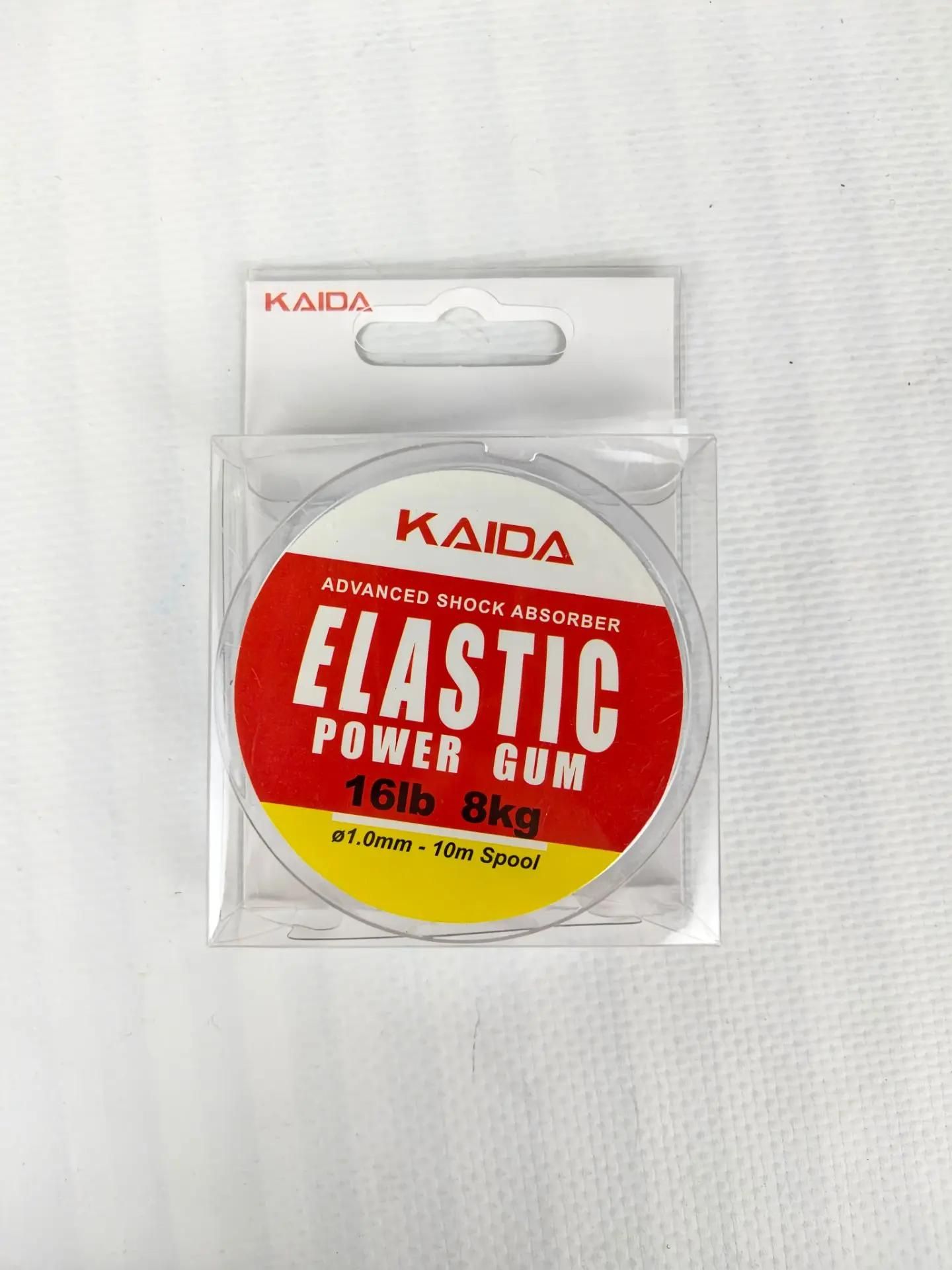 Фидергам для рыбалки прозрачный KAIDA, фидерная резина для лески Power Gum 1.0 мм, 10 м