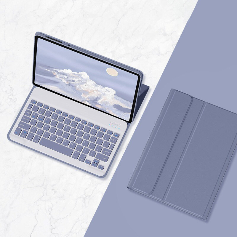 Глубокий фиолетовый чехол + Bluetooth клавиатура для OnePlus Pad Pro 12.1 дюймов планшет