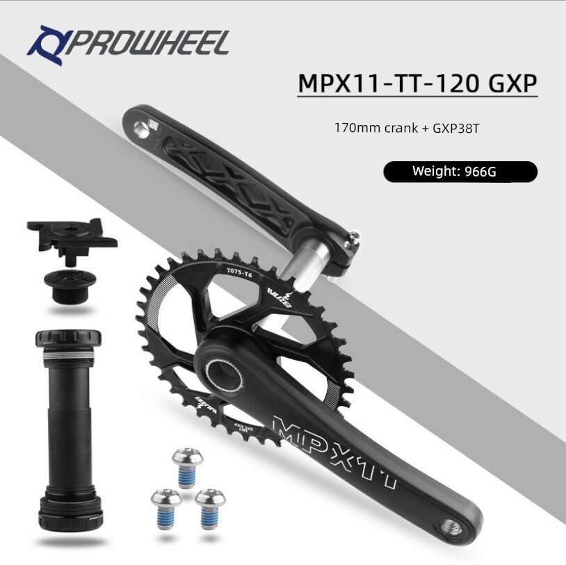 Prowheel 120 мм кривошип с 192 мм кареткой 38Т звезда для велосипеда