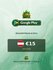 Подарочная карта Google Play на 15 Евро, Австрия, Оригинальный код