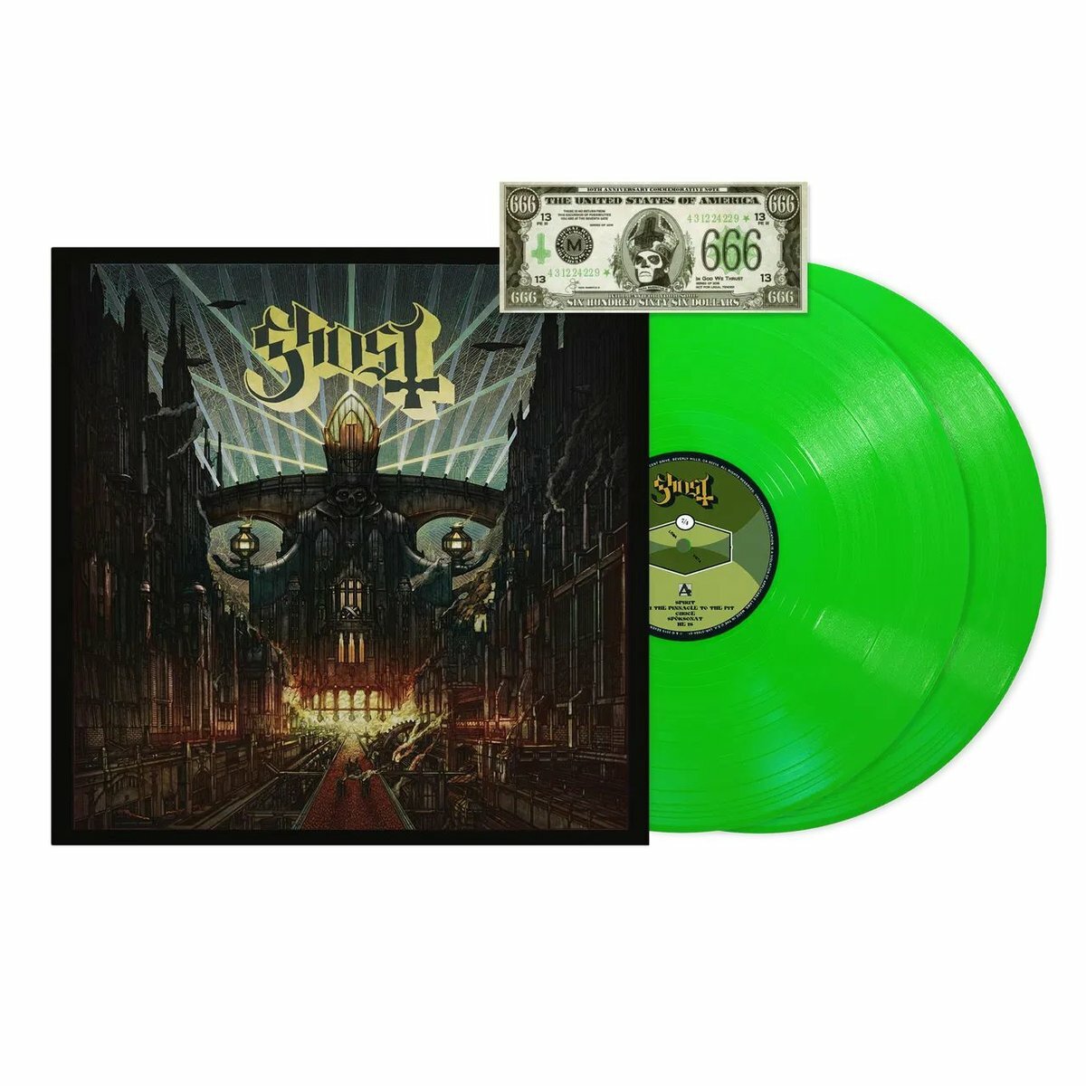 Виниловая пластинка Ghost - Meliora /> Neon Green Vinyl, Deluxe Limited Edition, (10th Anniversary Edition)