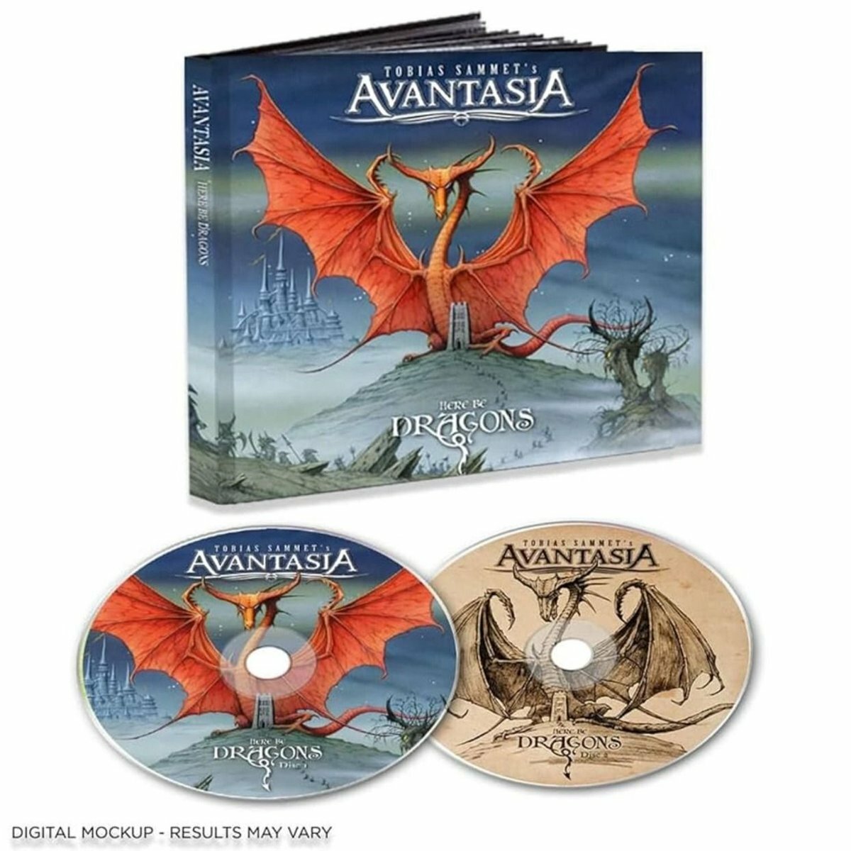 Музыка CD Tobias Sammet's Avantasia - Here Be Dragons, 2 x CD, Album, Limited Edition, New