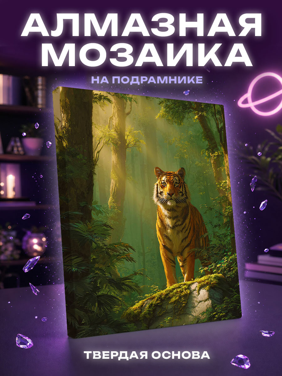Алмазная мозаика Тигр