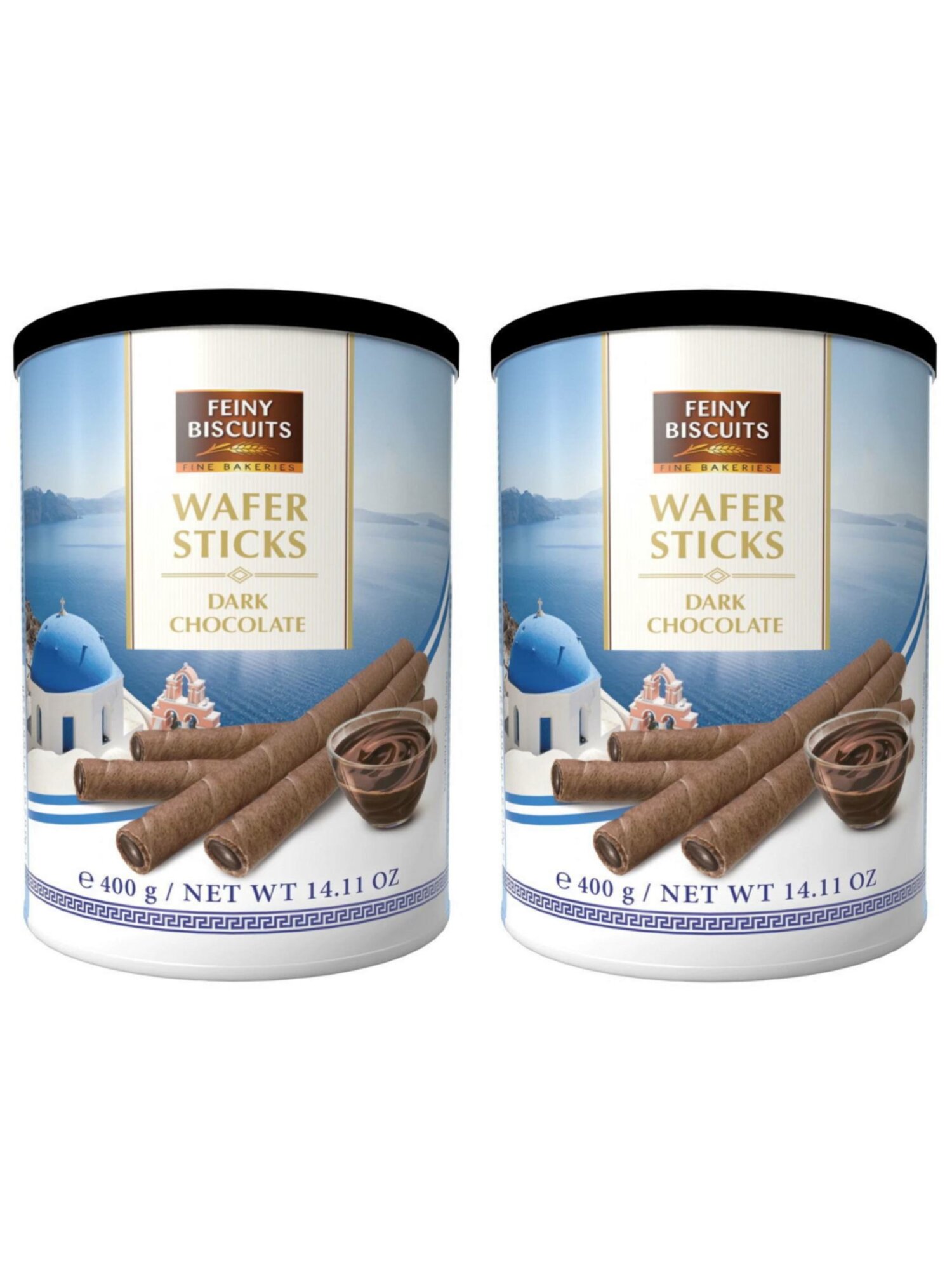 Вафельные трубочки с шоколадным кремом Feiny Biscuits, 2шт по 400г