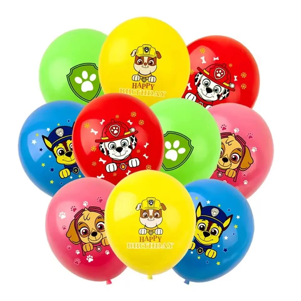 Свеча «Щенячий патруль» PAW PATROL 0-9 10Pcs Balloon1