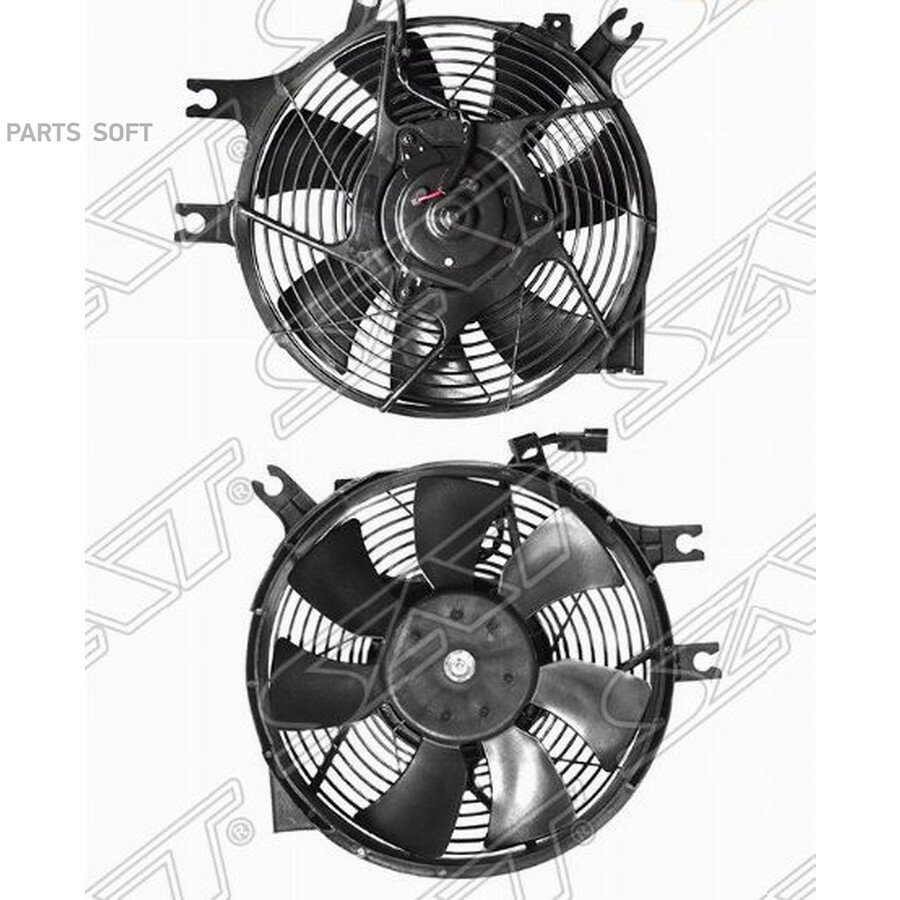 Диффузор радиатора Mitsubishi Pajero Sport 96-08 / Challenger 96-01 от официального дистрибьютора, SAT, артикул STMBY72030