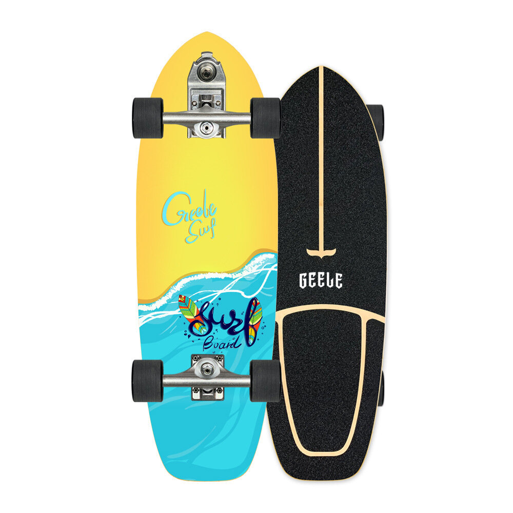 Geele V7 Land Surfboard Skateboard Water Bridge Professional Board Adult No-Push-Off Simulation Surf and Skiing Training Board