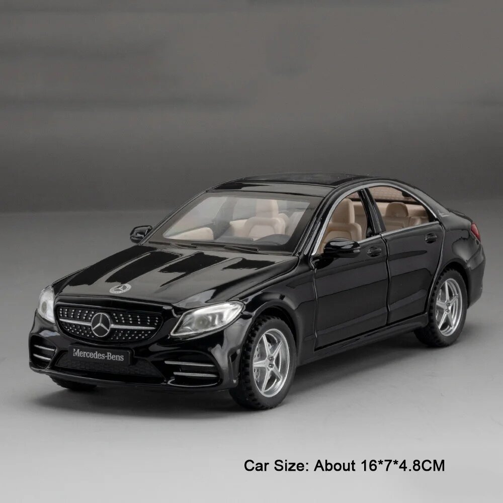 Модель автомобиля Mercedes-Benz C260L Black 1:32, черный