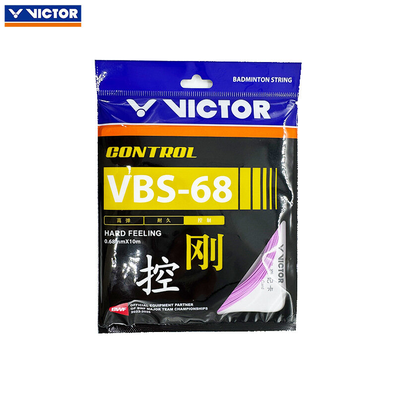 Тетива VICTOR VBS-68 для бадминтона, высокая эластичность, прочная, цвет лавандовый, инвентарь для бадминтона