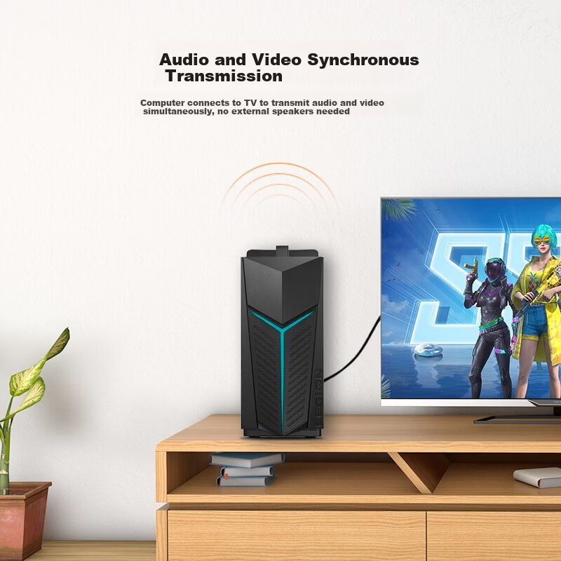 BIAZE Активный кабель преобразователя DisplayPort в HDMI 1.2 м 4K/60 Гц мужской-мужской для компьютера и телевизора