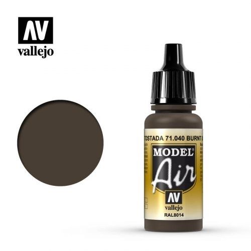 Краска для аэрографа 71040 Model Air - Burnt Umber Vallejo 71040