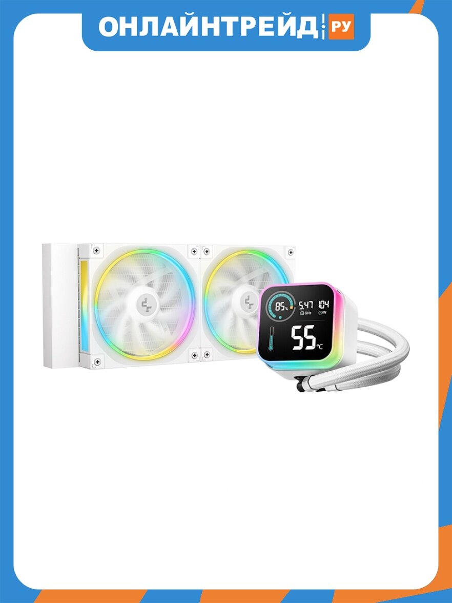 СВО для процессора Deepcool LQ240 WH (R-LQ240-WHDSMC-G-1)