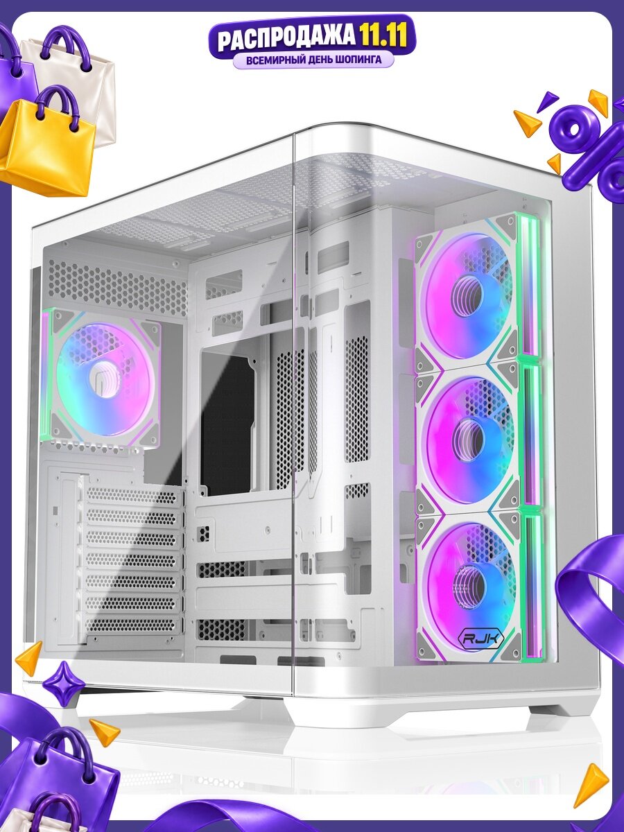 Корпус для ПК без БП RAIJINTEK Atreus BT4 White (0R20B00254)