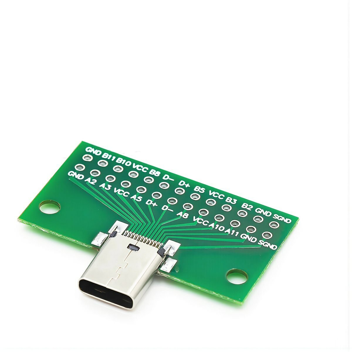 Тестирующая плата для мастеров по ремонту электроники TYPE-C USB 3.1 24 контакта двустороннее подключение модуль для лабораторных работ, Переходная плата Type-C: женский