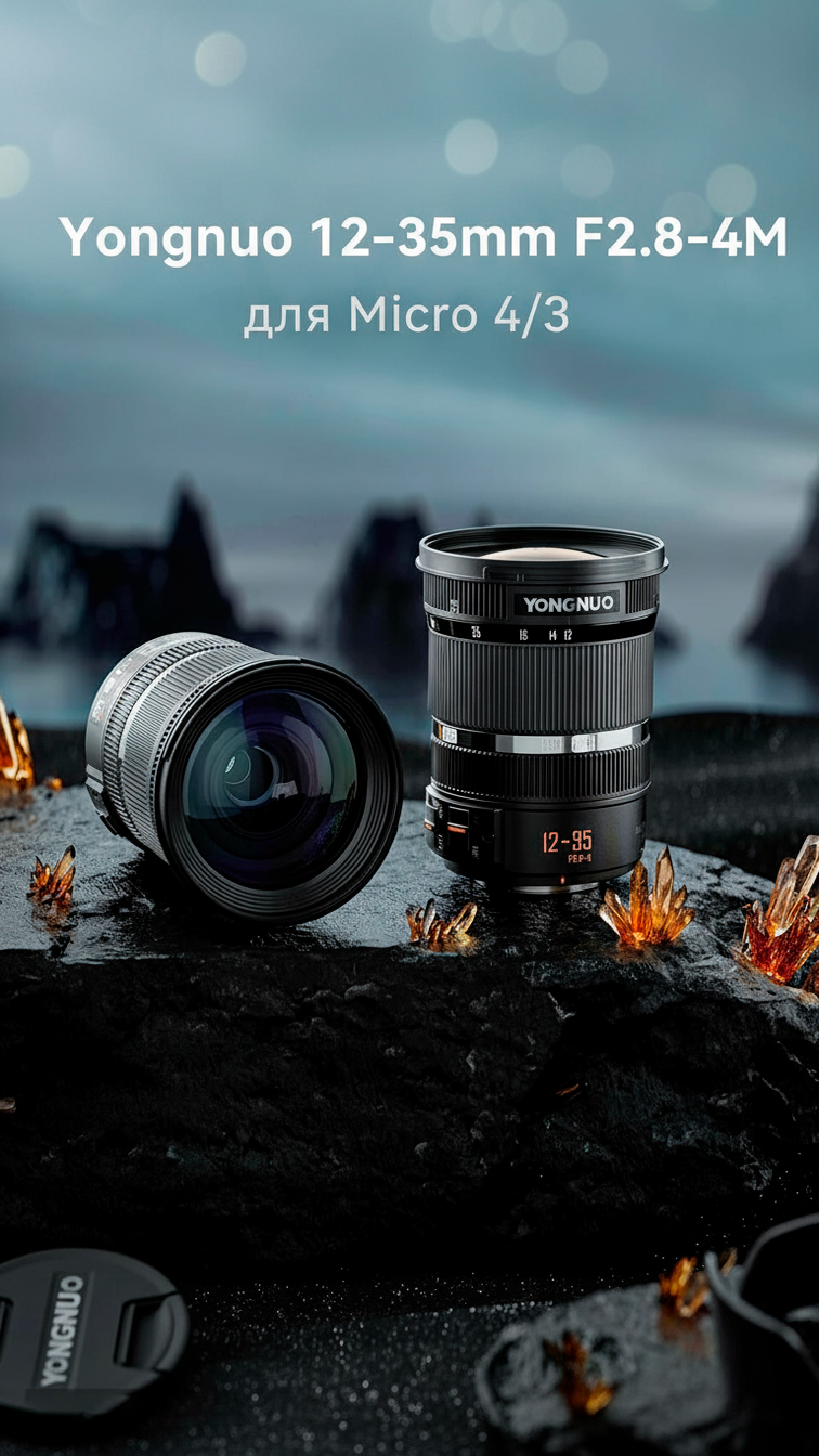 Yongnuo 12-35mm F2.8-4M для Micro 4/3 от пейзажа до макро в одном объективе