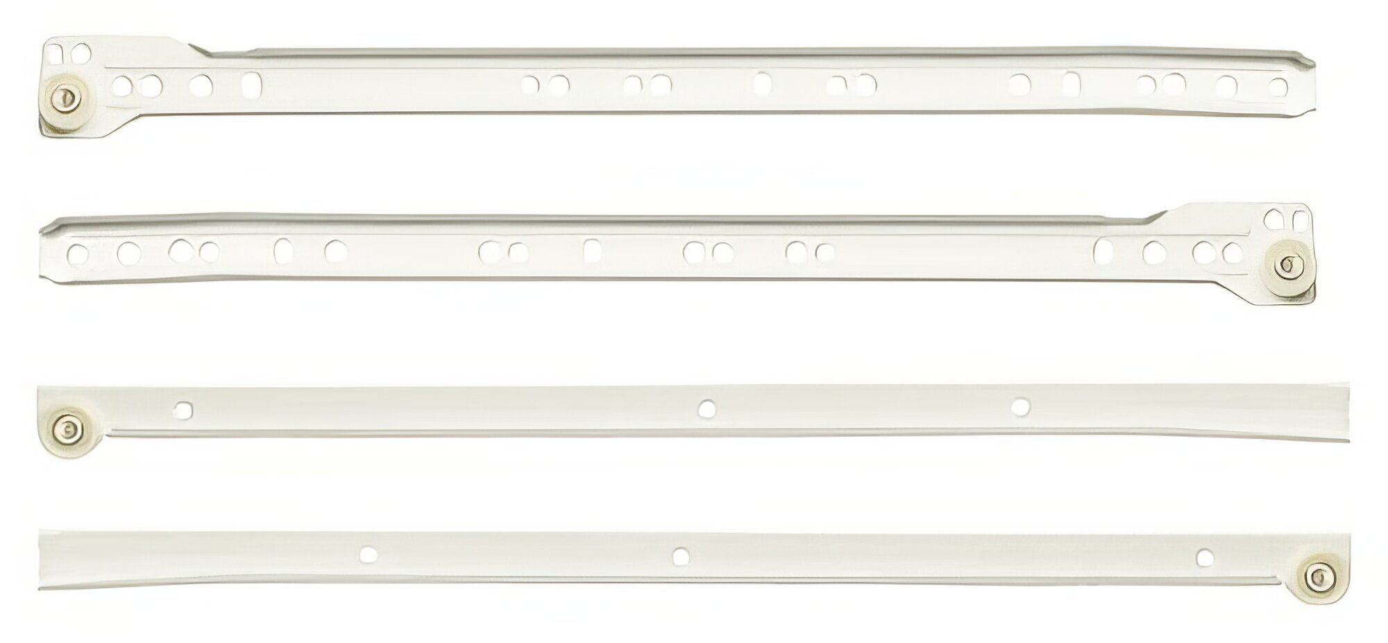 Роликовые направляющие MF DS10 400 мм, белые 10148v
