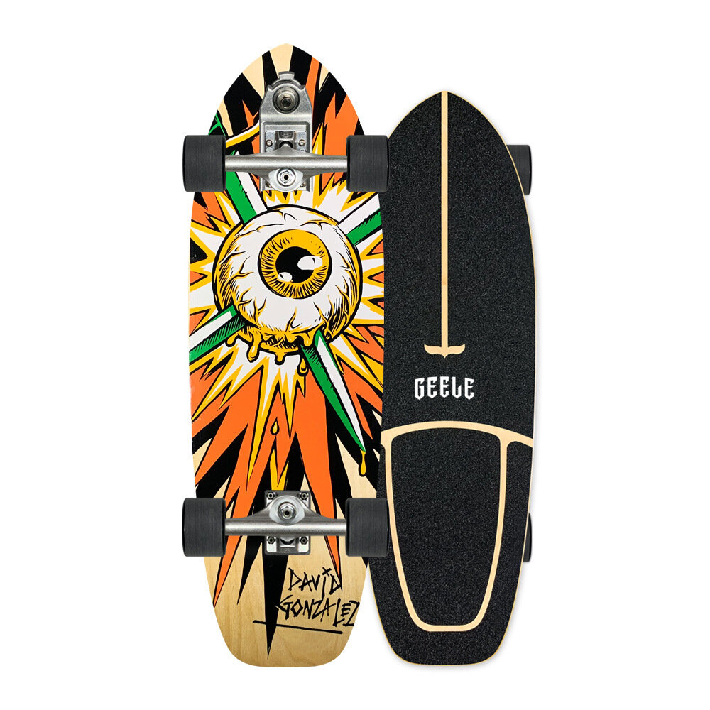 Geele V7 Land Surfboard Skateboard Water Bridge Professional Board Adult No-Push-Off Simulation Surf and Skiing Training Board