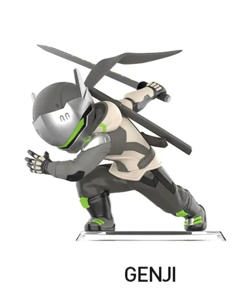 POP MART - Коллекция Overwatch Play of the Game Series Figure, GENJI, Подарки, украшения комнат, 1 шт