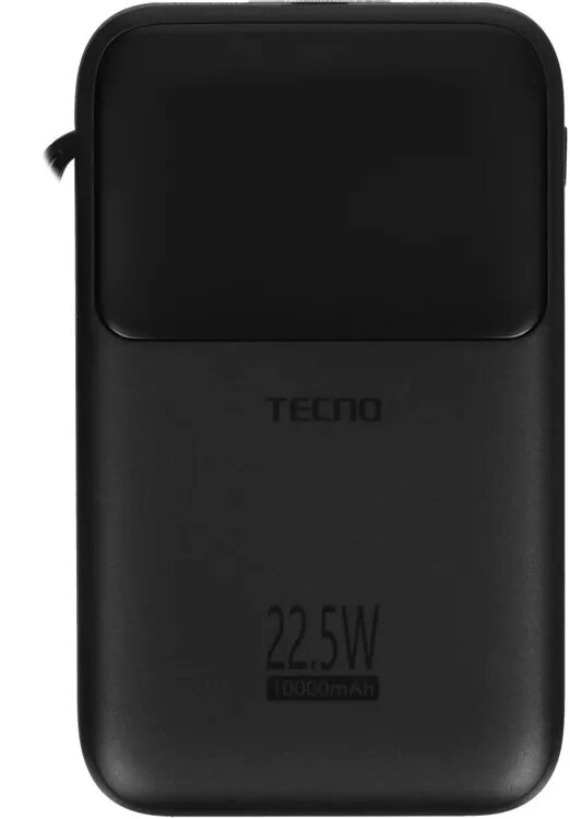 Внешний аккумулятор (Power Bank) TECNO Pocket S101Q, 10000мAч, черный