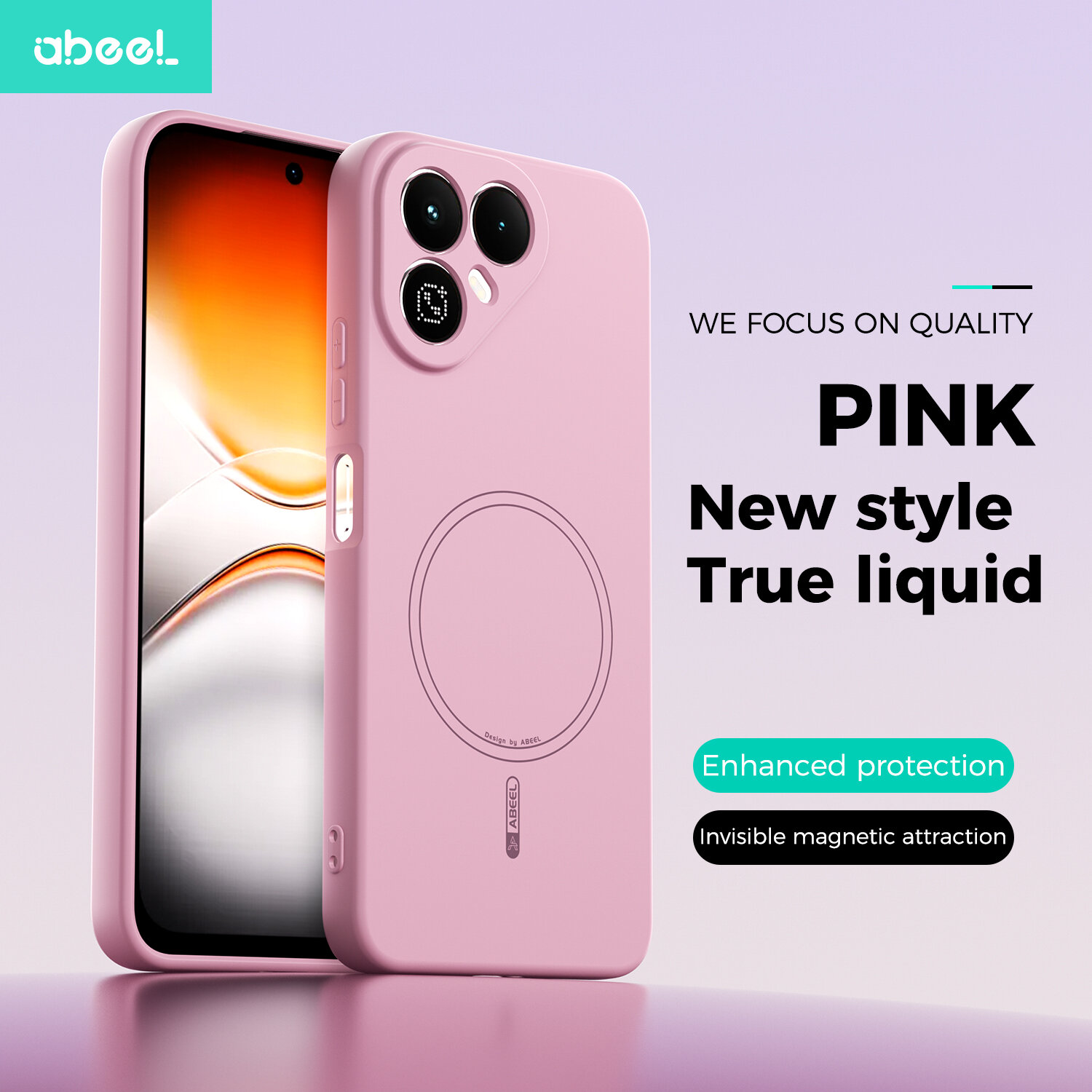 Чехол для Tecno Pova 8 5G / Техно Пова 8 5G, soft touch, чехол-кардиомонитор, поликарбонат (PC), защита камеры, усиленные углы, soft touch, Tecno, Tecno Pova 8 5G, pink,