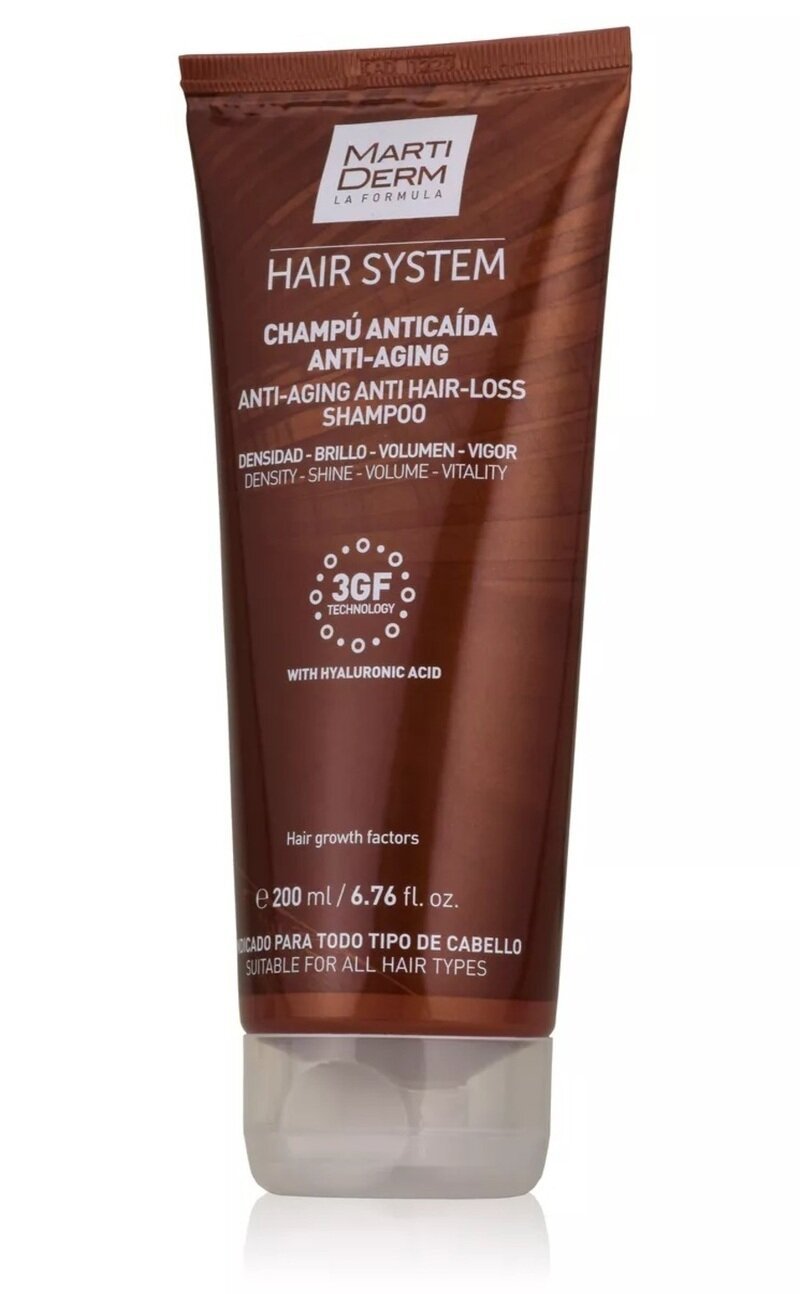 MartiDerm Hair System Шампунь против выпадения волос Анти-эйдж 200мл