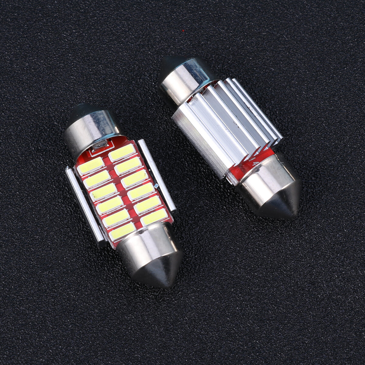 4 Пcs Супер Яркие LED Гирлянды 31Mm 4014 Для Авто Белый Свет 12 LED 3*1Cm