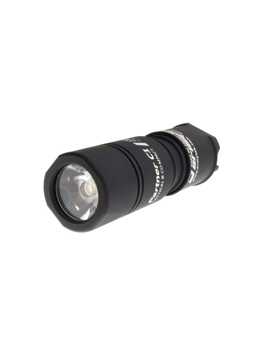 Фонарь Armytek Partner C1 v3 XP-L, серебро (Теплый свет)