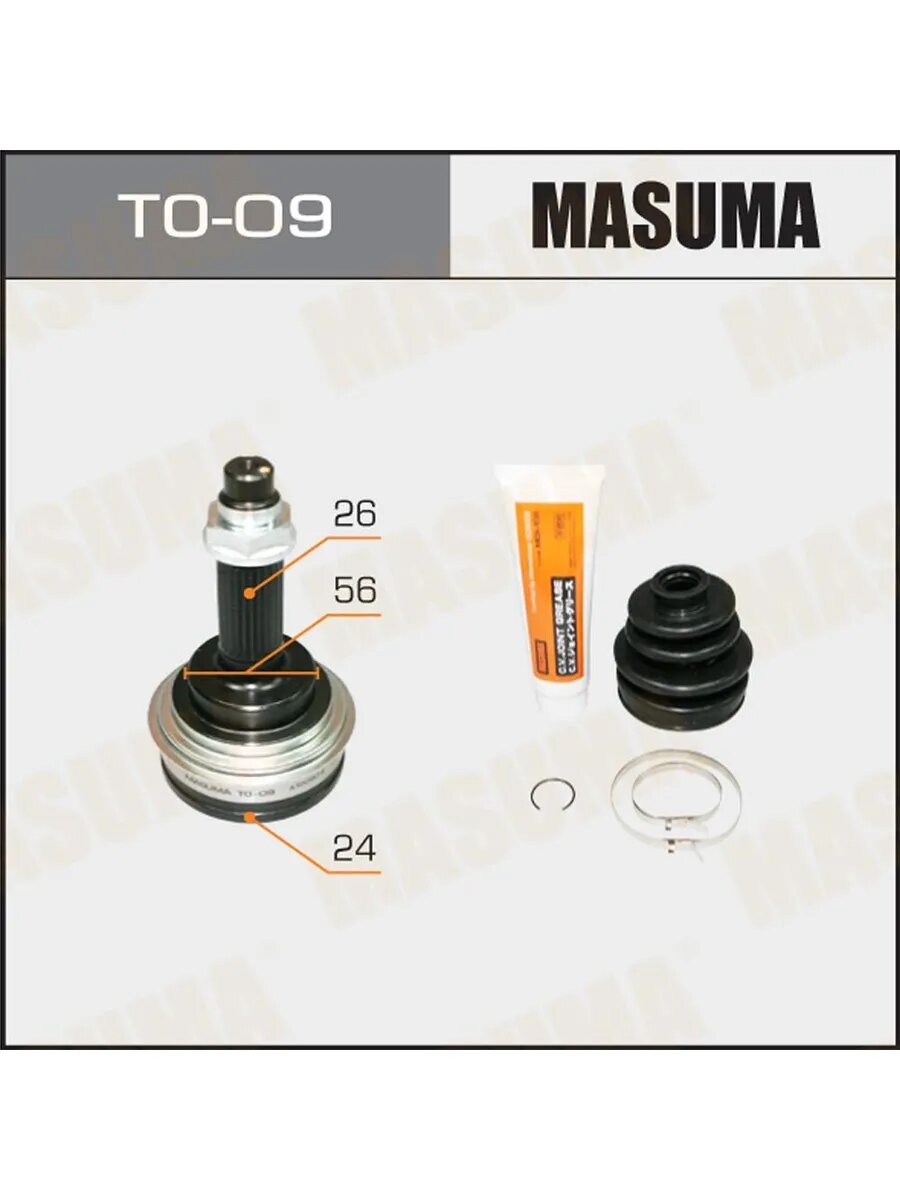 ШРУС для а/м Toyota Corolla (E100) 91-02 Caldina 92-96 RAV, арт. TO09