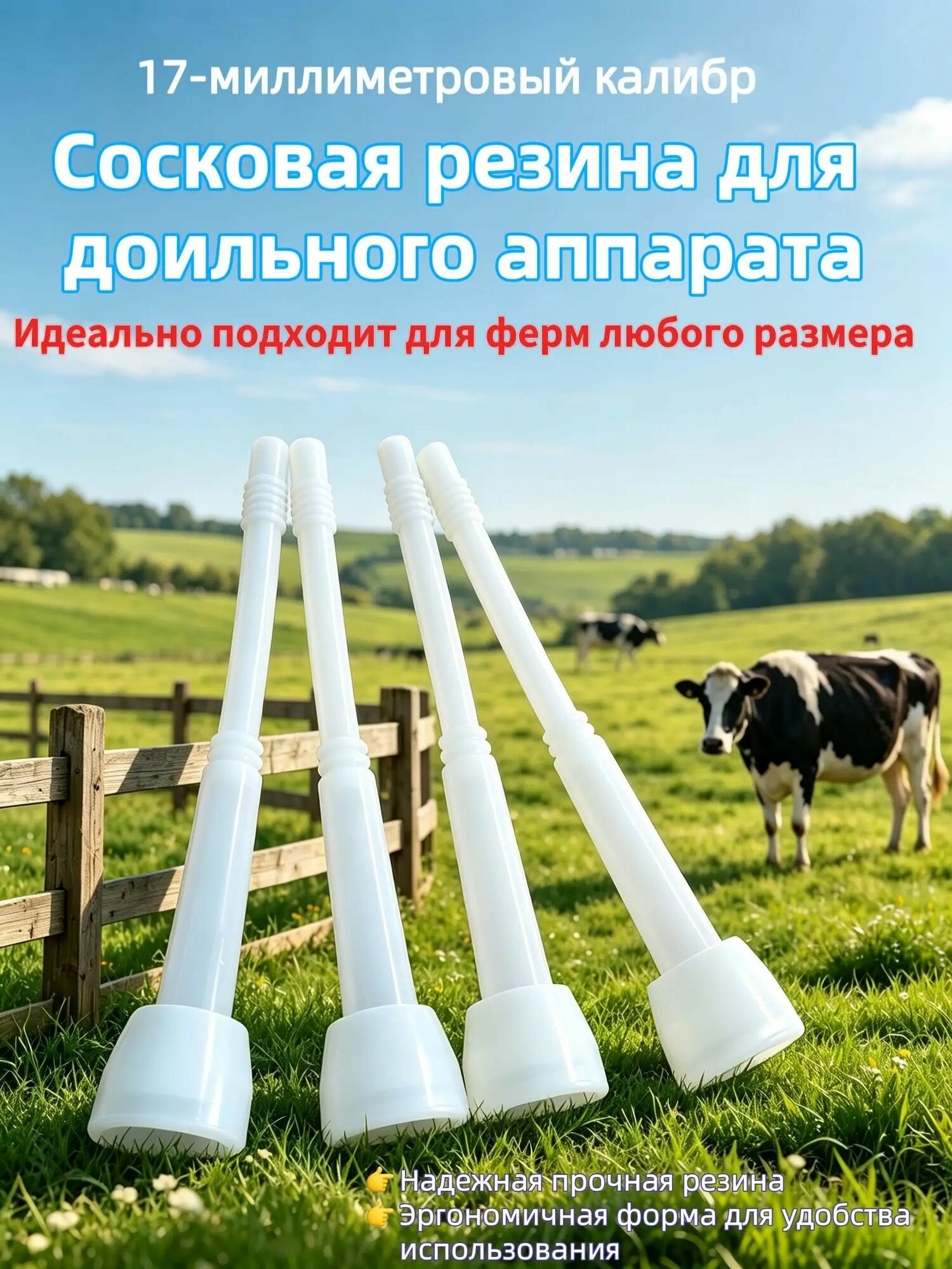 Сосковая резина для доильного аппарата(комплект - 4 штуки)